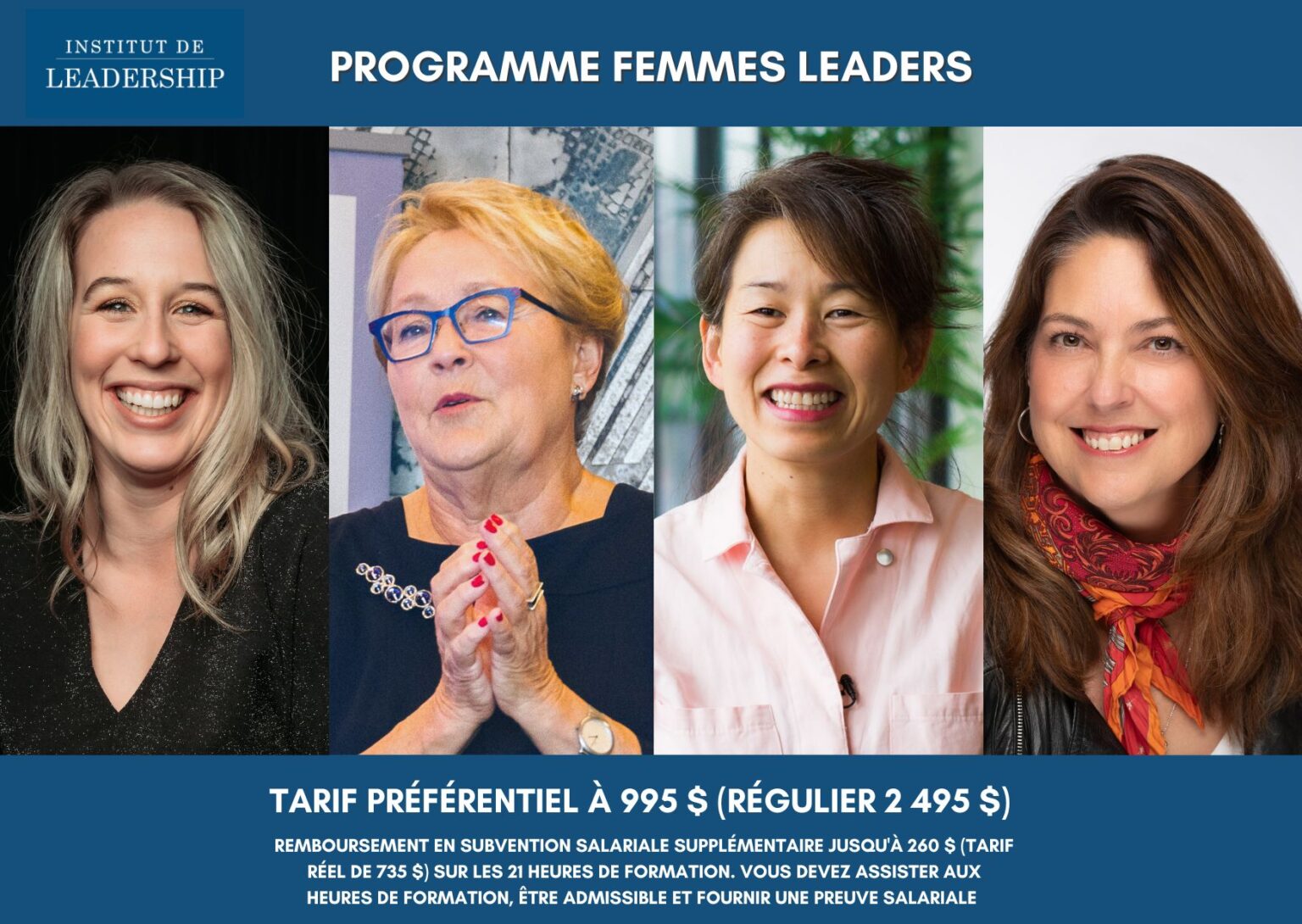 Programme Femmes Leaders en ligne ou en présentiel - Canada - Institut ...